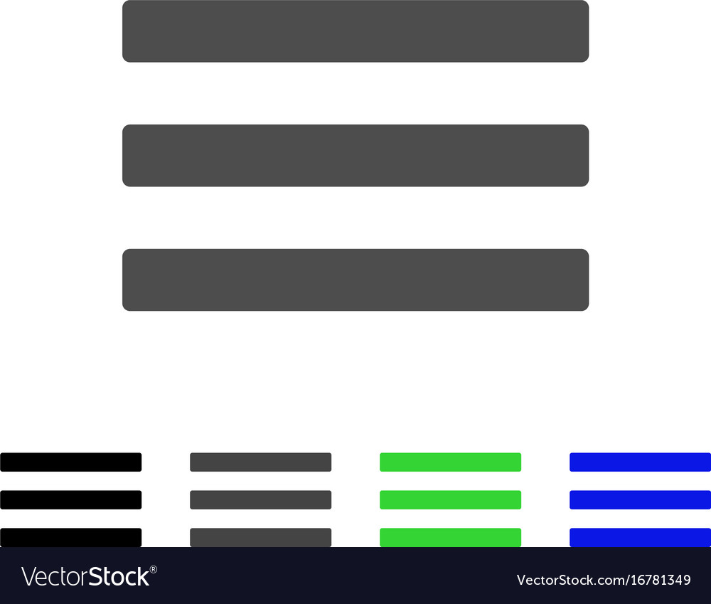 Menu flat icon Royalty Free Vector Image - VectorStock