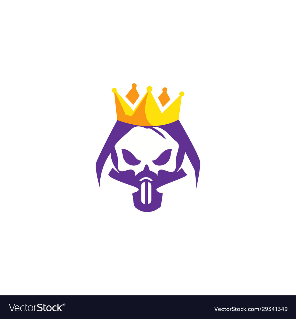 Skull King Logo Royalty Free Vector Image Vectorstock