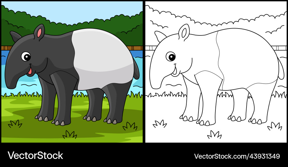 Tapir Coloring Pages