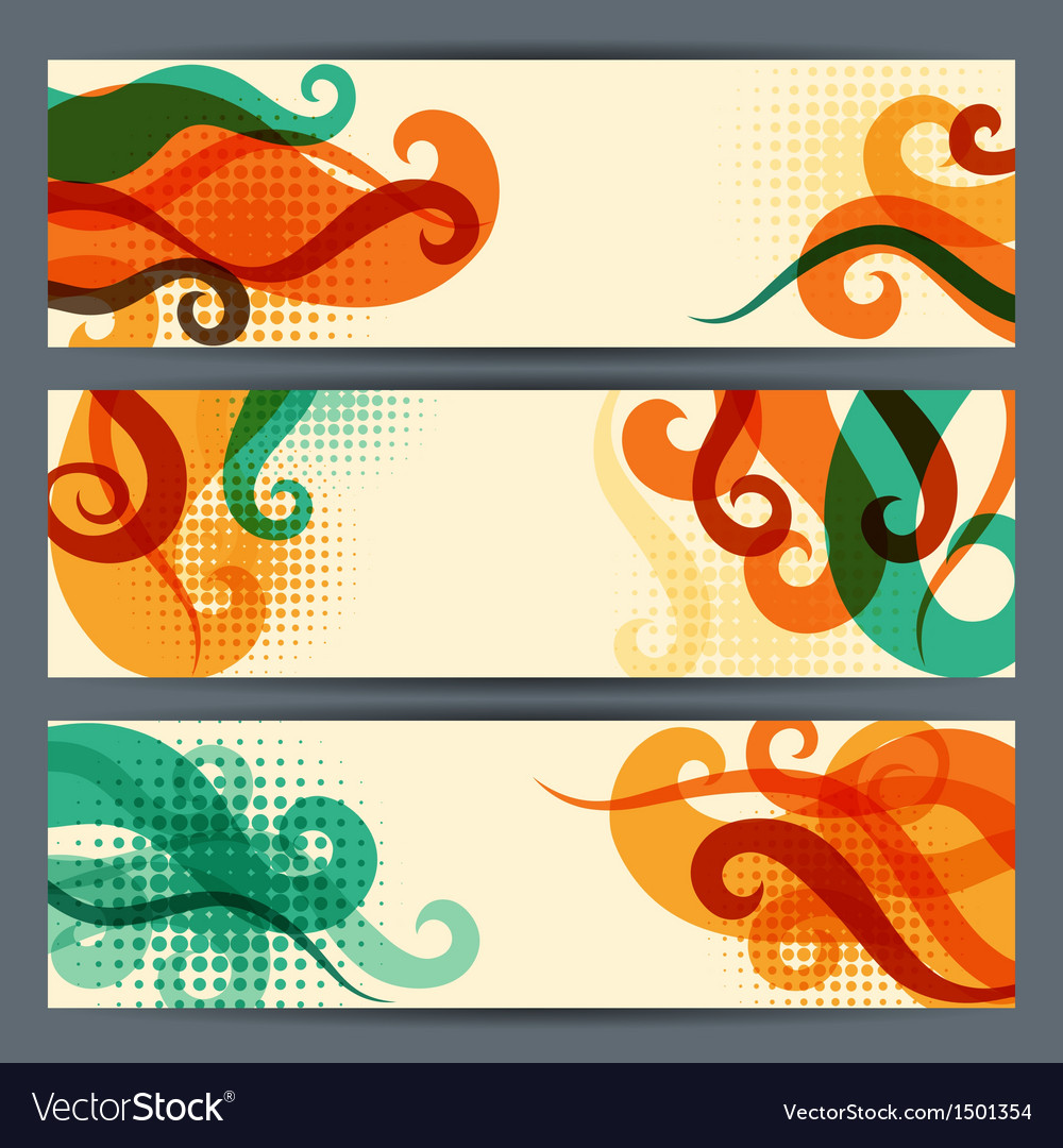 Hairstyle horizontal banners Royalty Free Vector Image Hairstyle horizontal banners Royalty Free Vector Image