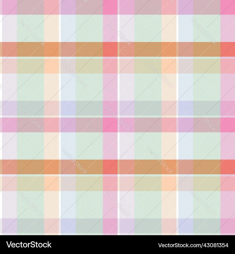Rainbow plaid tartan checkered seamless pattern Vector Image