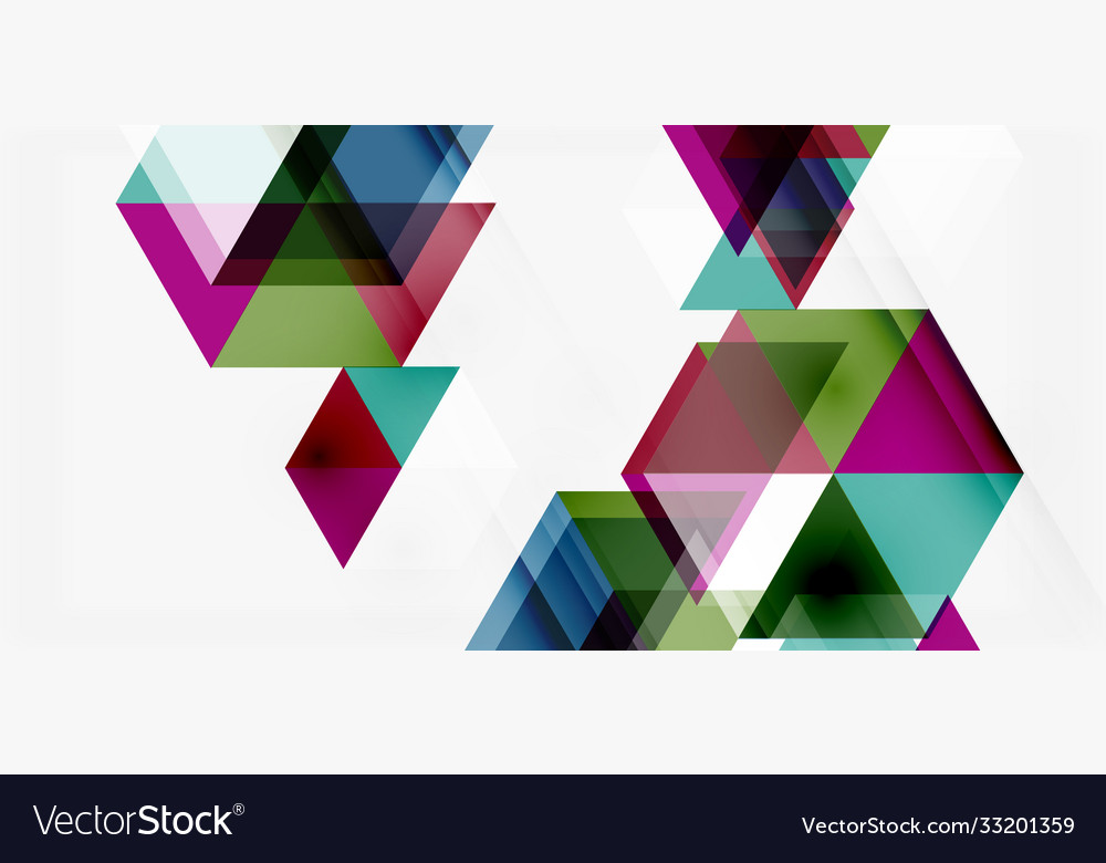 Geometric abstract background mosaic triangle Vector Image