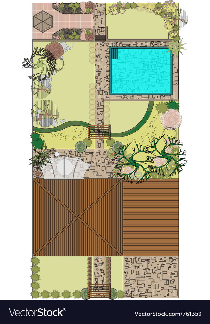 Project landscaping Royalty Free Vector Image - VectorStock