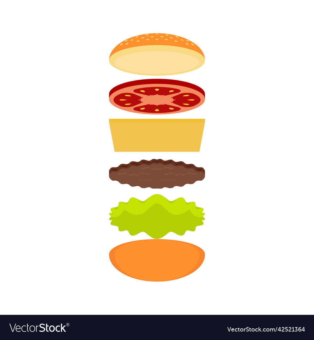 Burger Royalty Free Vector Image - VectorStock
