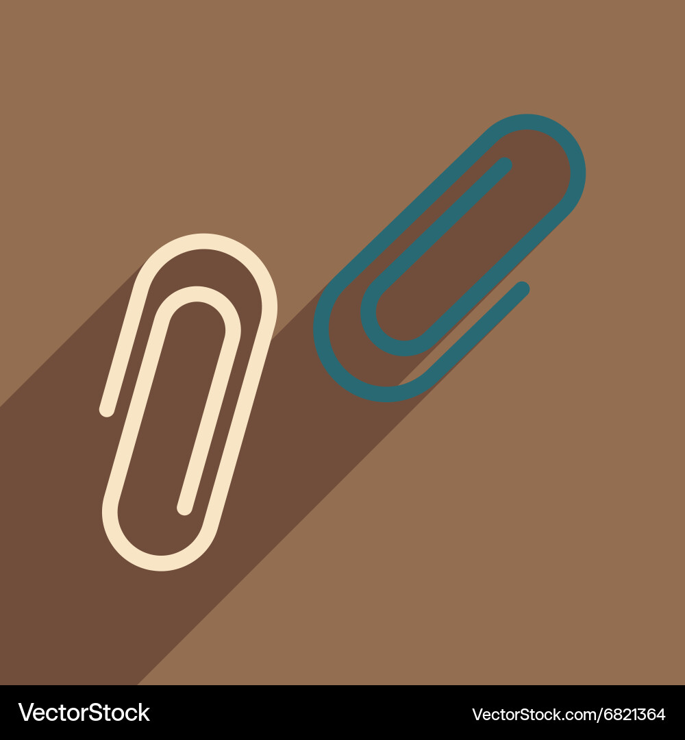 Flat with shadow icon and mobile application clips