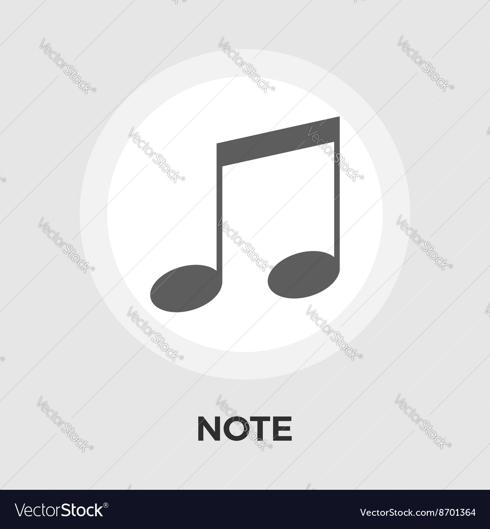 Note flat icon Royalty Free Vector Image - VectorStock
