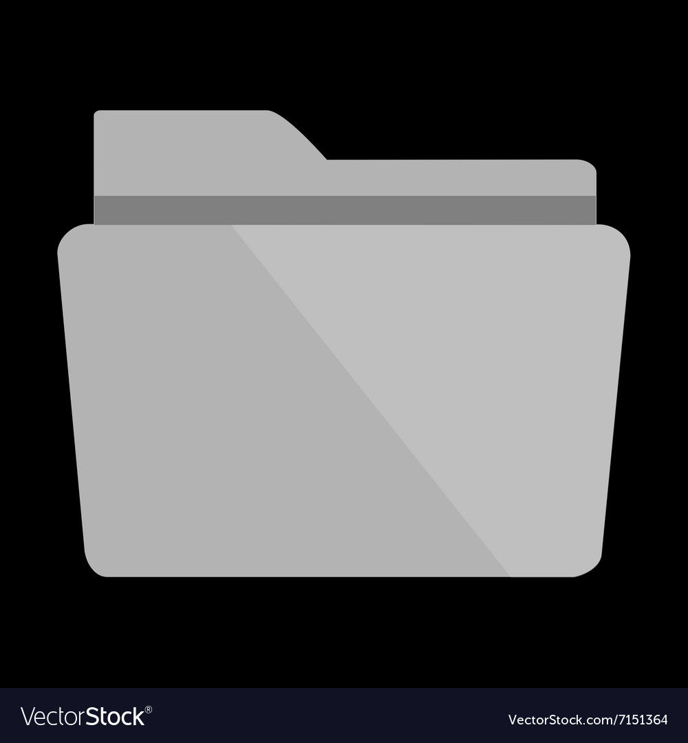 White folder icon Royalty Free Vector Image - VectorStock