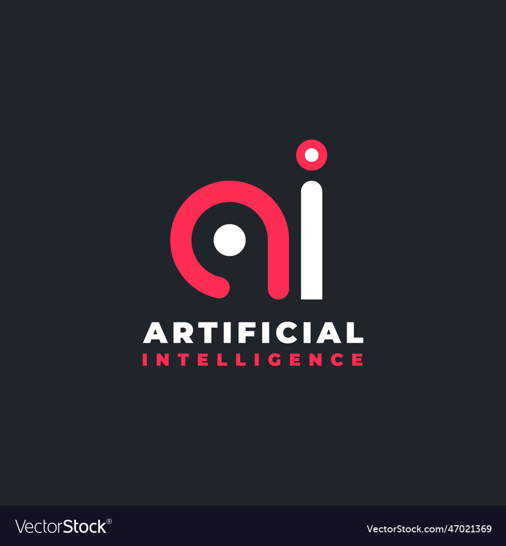 Artificial intelligence logo design concept Vector Image Artificial intelligence logo design concept Vector Image