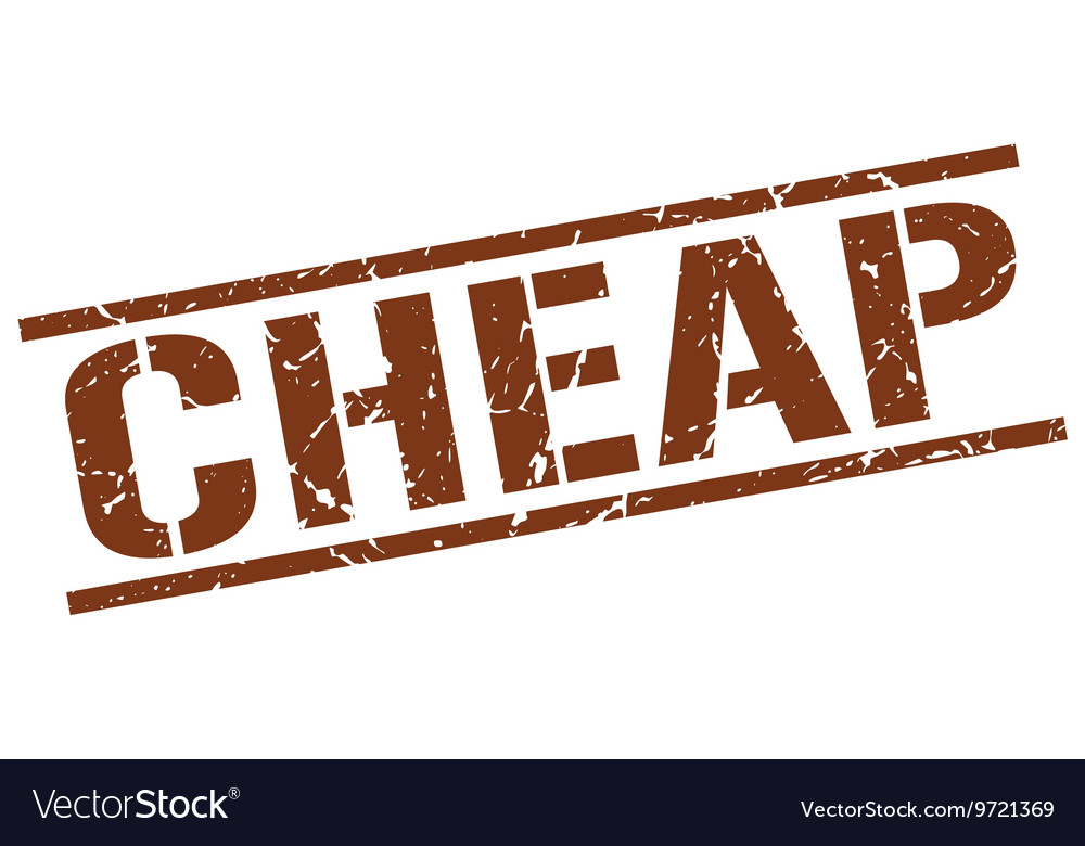 Cheap stamp Royalty Free Vector Image - VectorStock