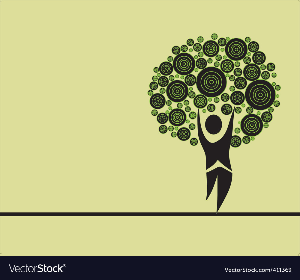 Human tree Royalty Free Vector Image - VectorStock