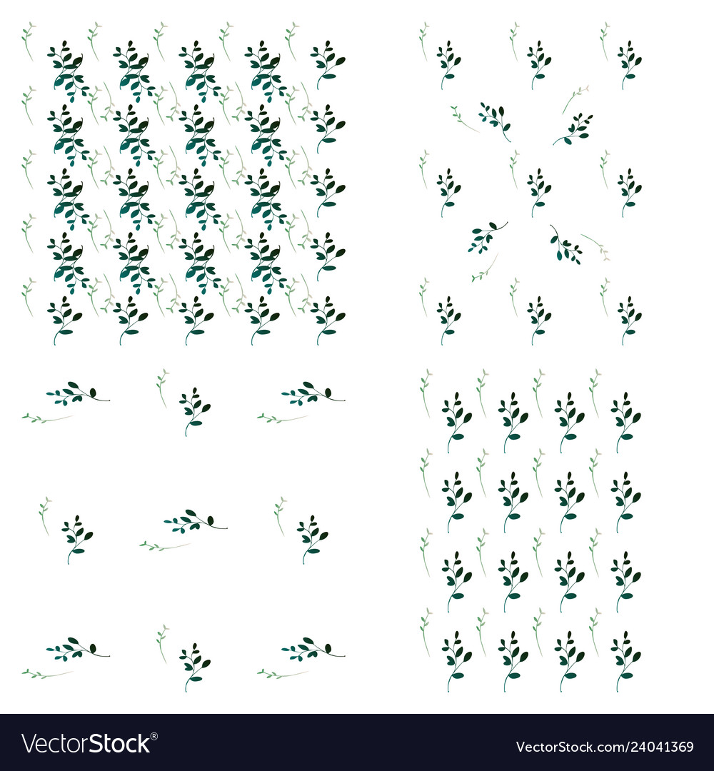 Leaves pattern endless background seamless Vector Image