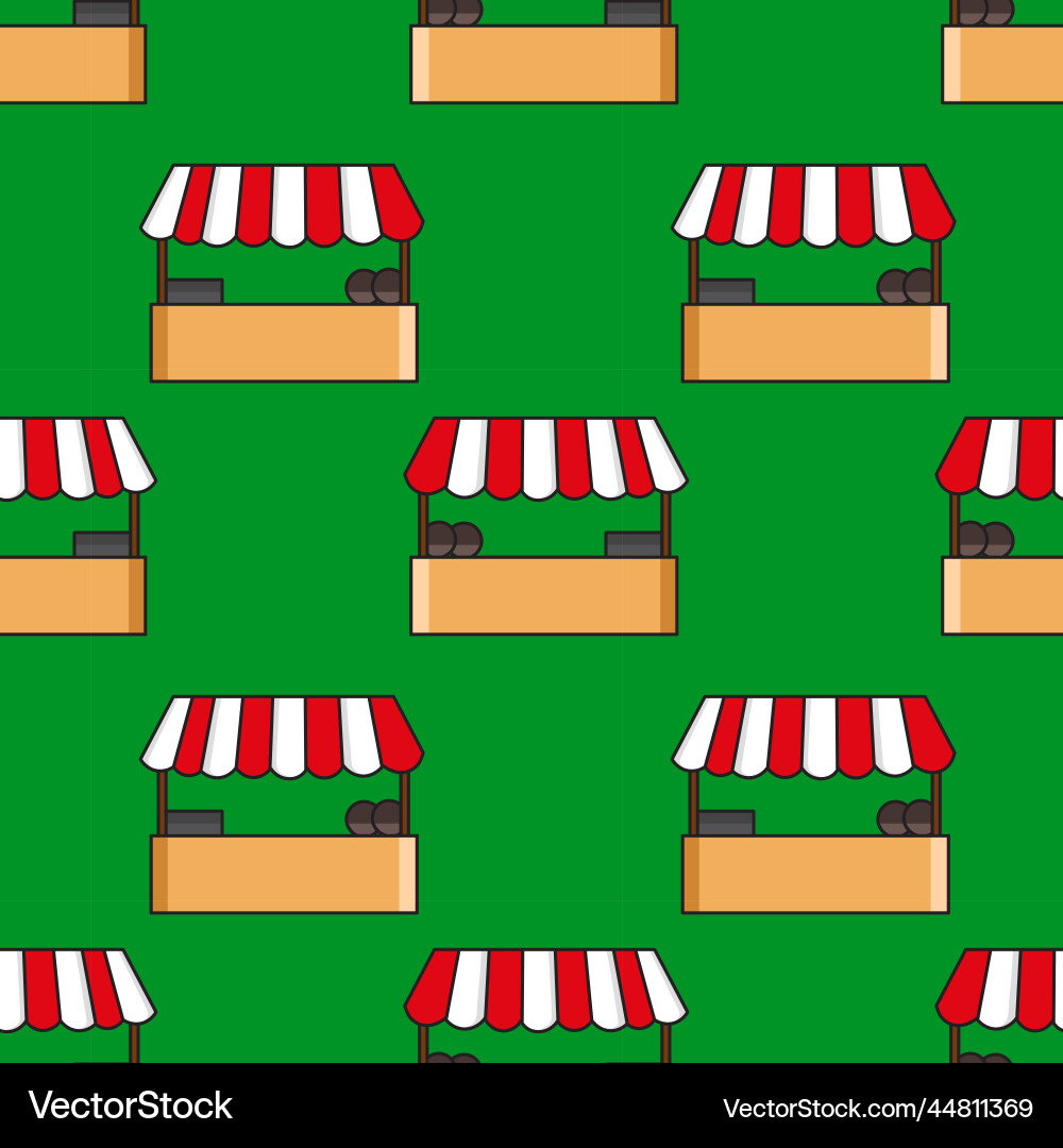 Market stall pattern Royalty Free Vector Image