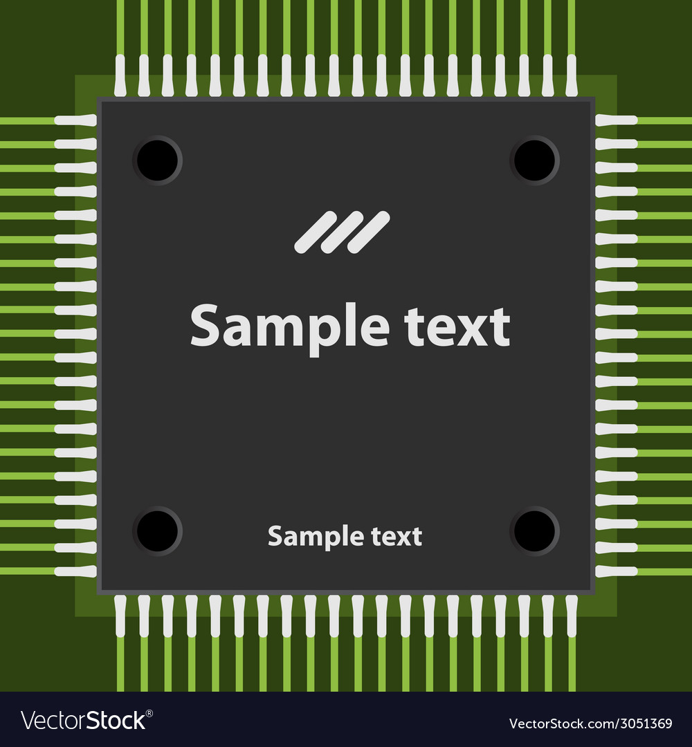 Microchip Royalty Free Vector Image - VectorStock