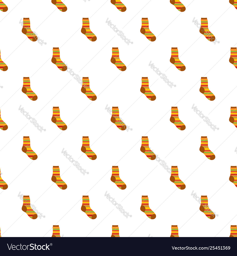 Warm sock pattern seamless Royalty Free Vector Image