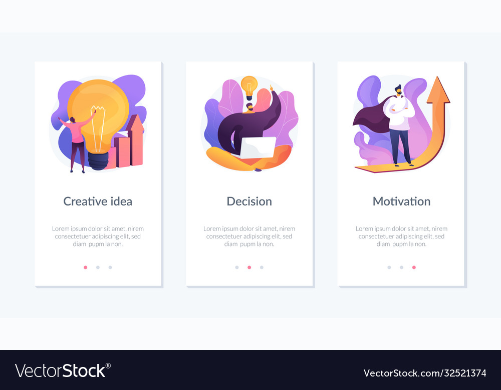 Accomplishment app interface template Royalty Free Vector