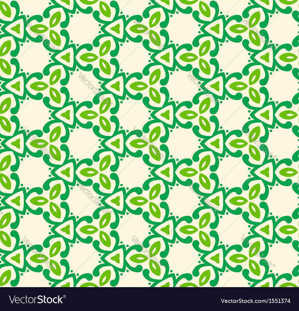 Green abstract seamless pattern Royalty Free Vector Image