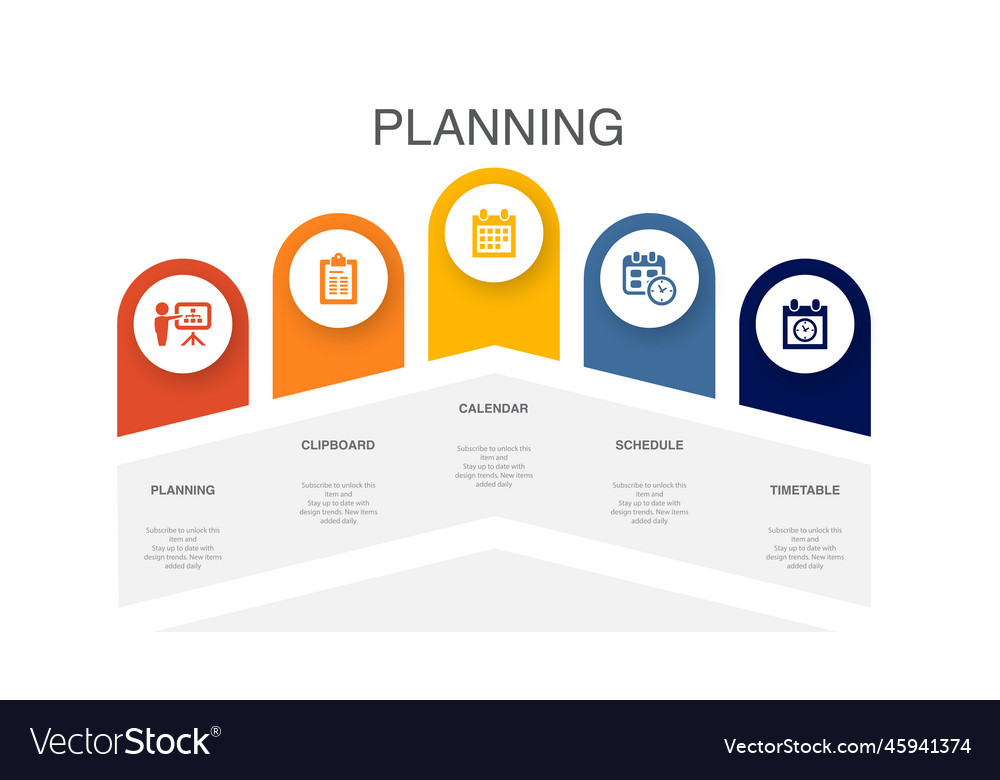 Planning clipboard calendar schedule timetable Vector Image Planning clipboard calendar schedule timetable Vector Image