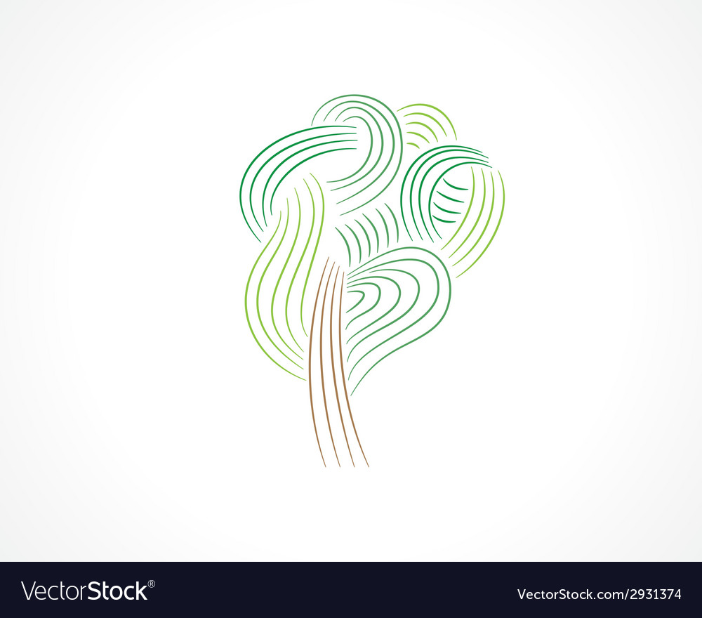 Symbol of tree Royalty Free Vector Image - VectorStock