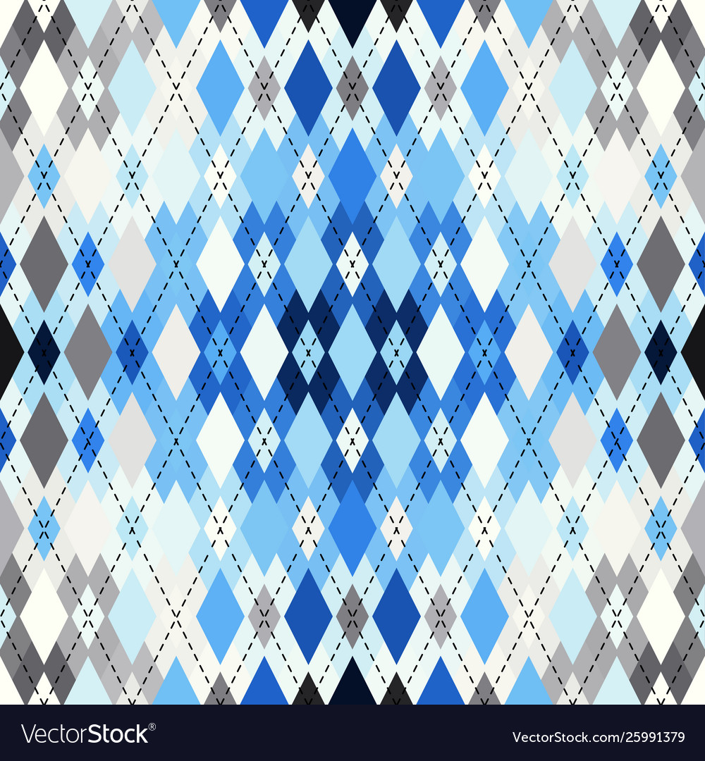 Argyle seamless pattern background Royalty Free Vector Image