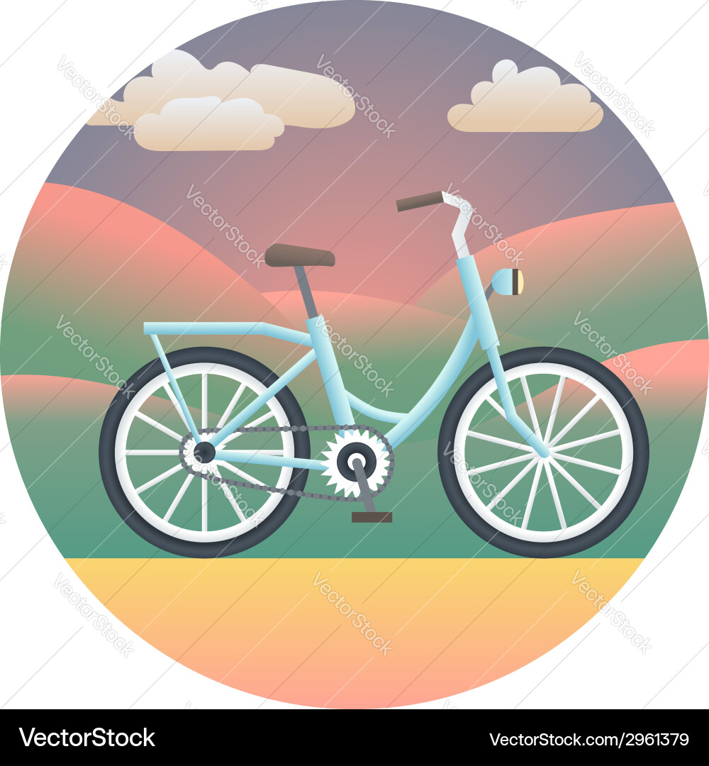 Bicycle detailed Royalty Free Vector Image - VectorStock