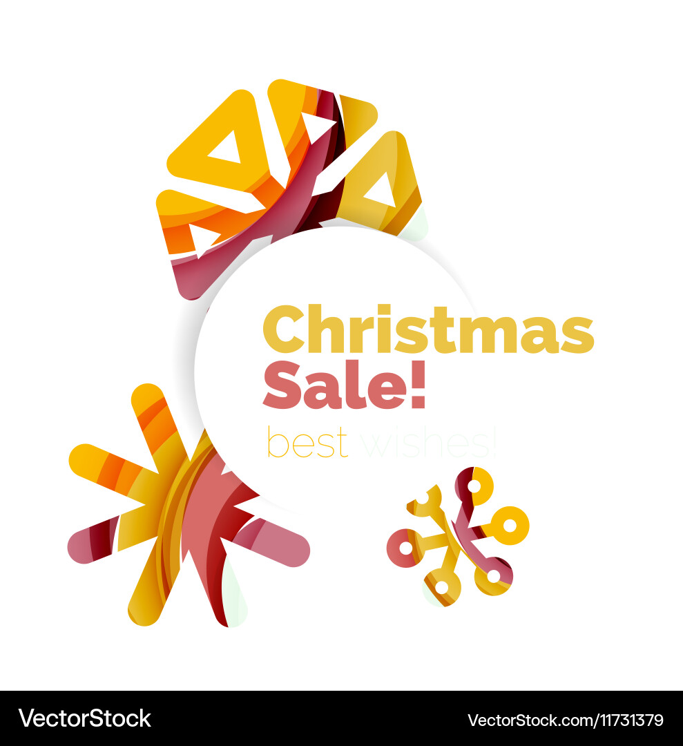 Christmas colorful geometric abstract background Vector Image