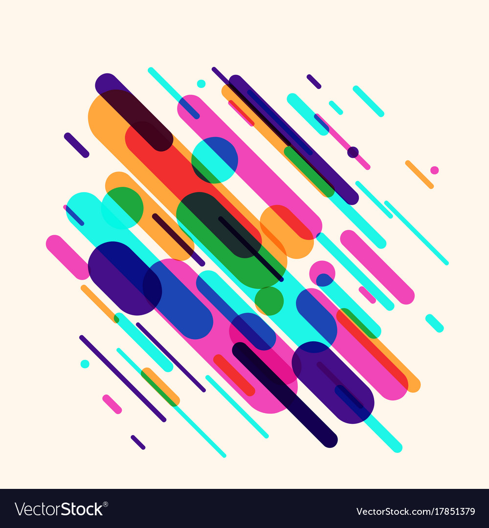 Dynamic composition made Royalty Free Vector Image