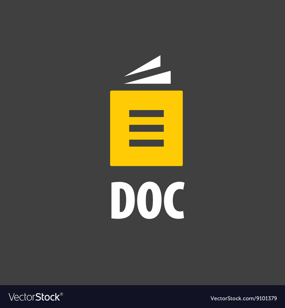 Logo document Royalty Free Vector Image - VectorStock