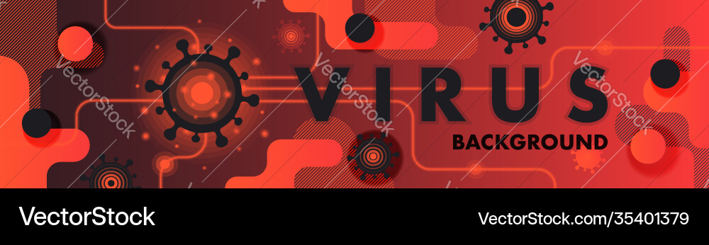 Virus pandemic abstract background coronavirus Vector Image