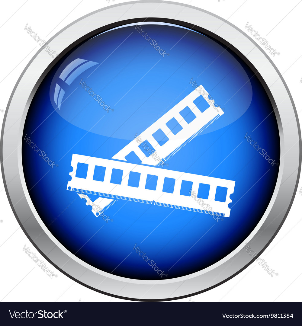 Computer memory icon Royalty Free Vector Image