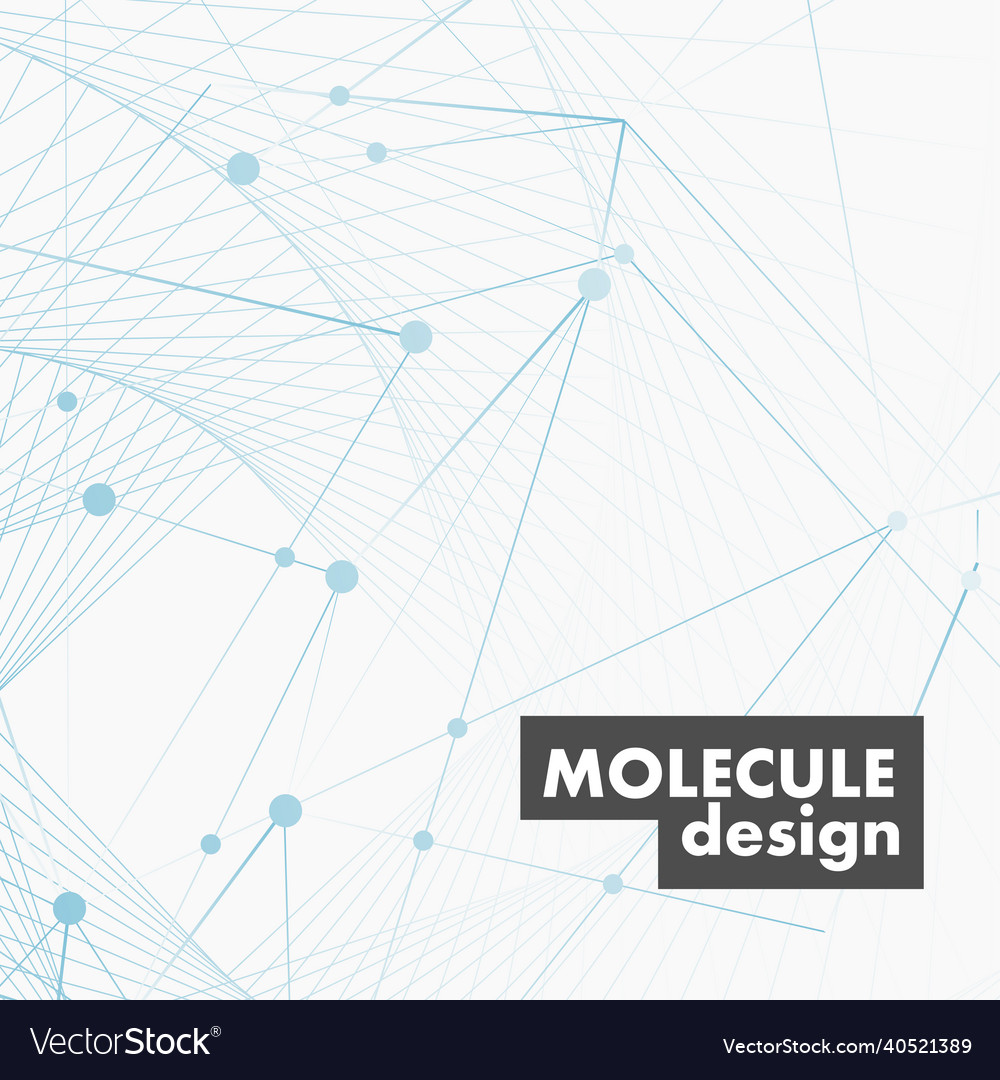 Abstract Molecular Connection Royalty Free Vector Image