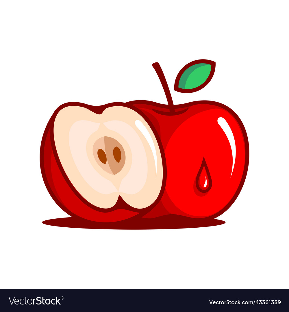 Apple Royalty Free Vector Image - VectorStock Apple Royalty Free Vector Image - VectorStock