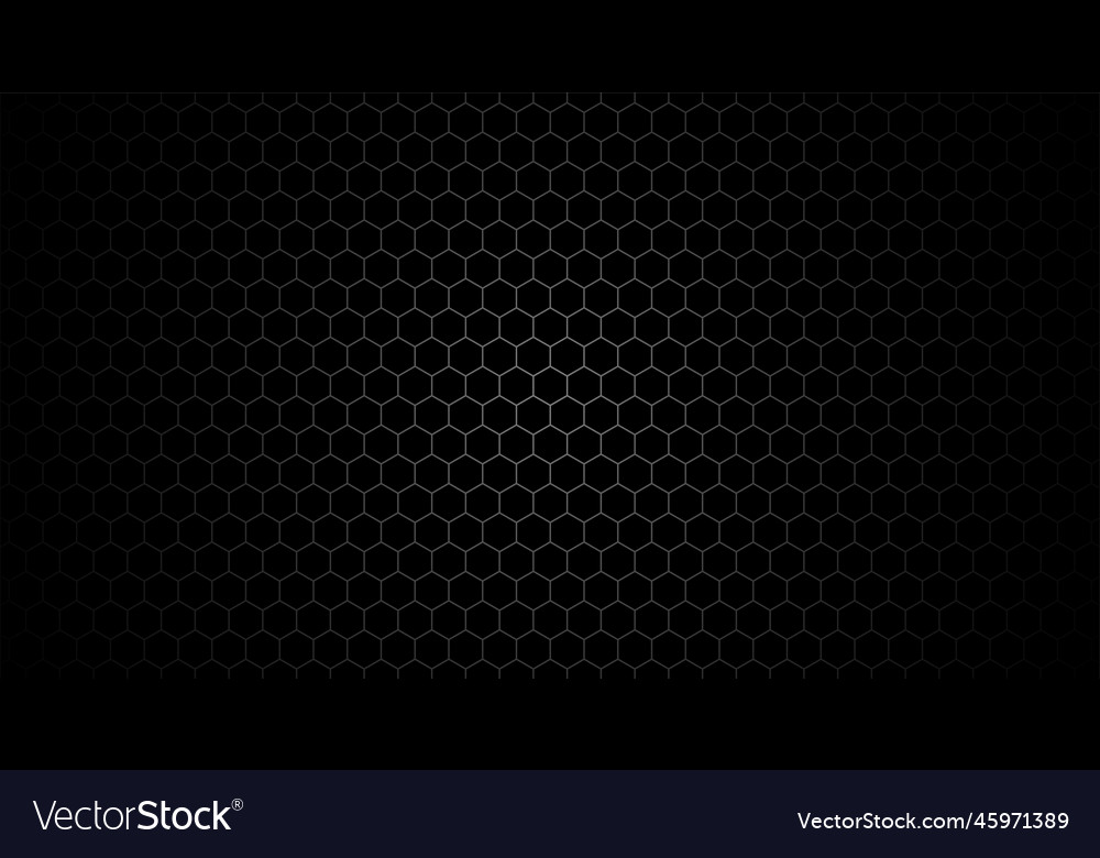 Black hexagonal grid line pattern for bold Vector Image