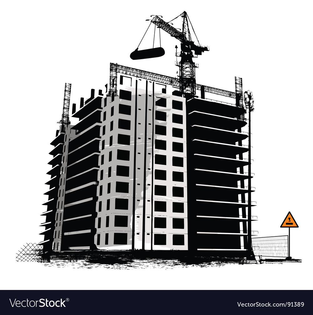 Construction work site Royalty Free Vector Image