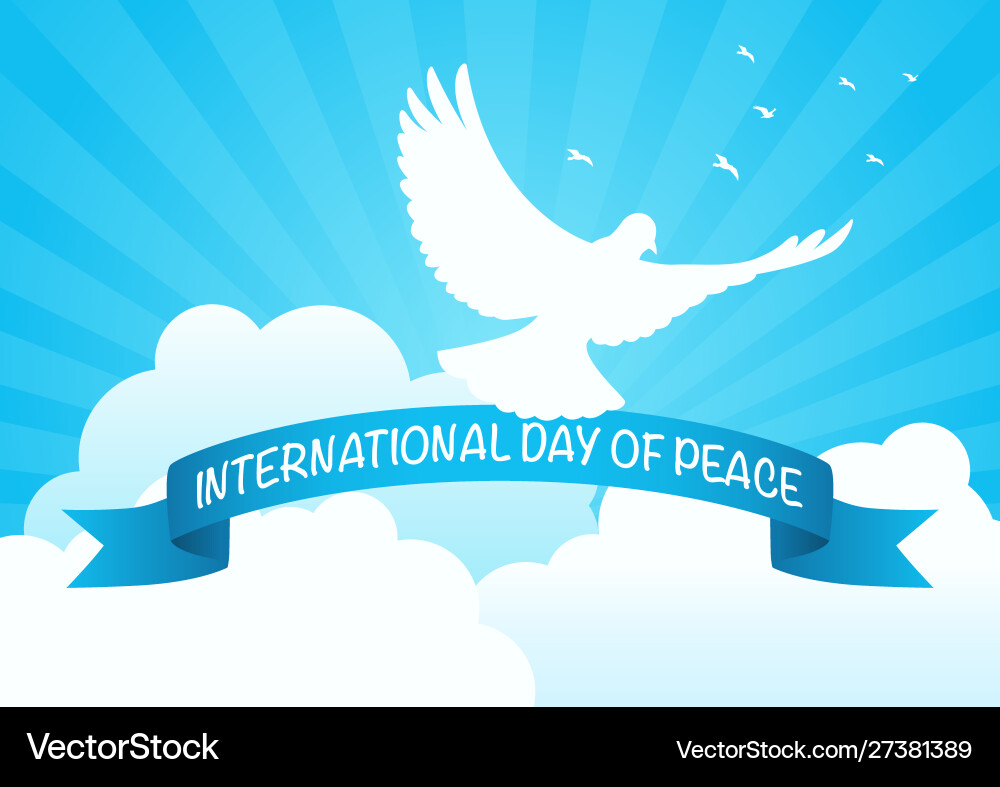 International day peace symbol Royalty Free Vector Image