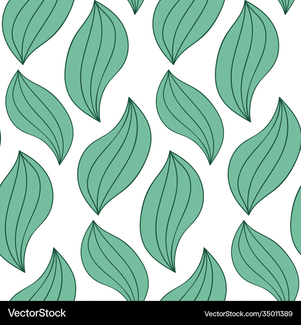 Leaves seamless natural pattern abstract Vector Image