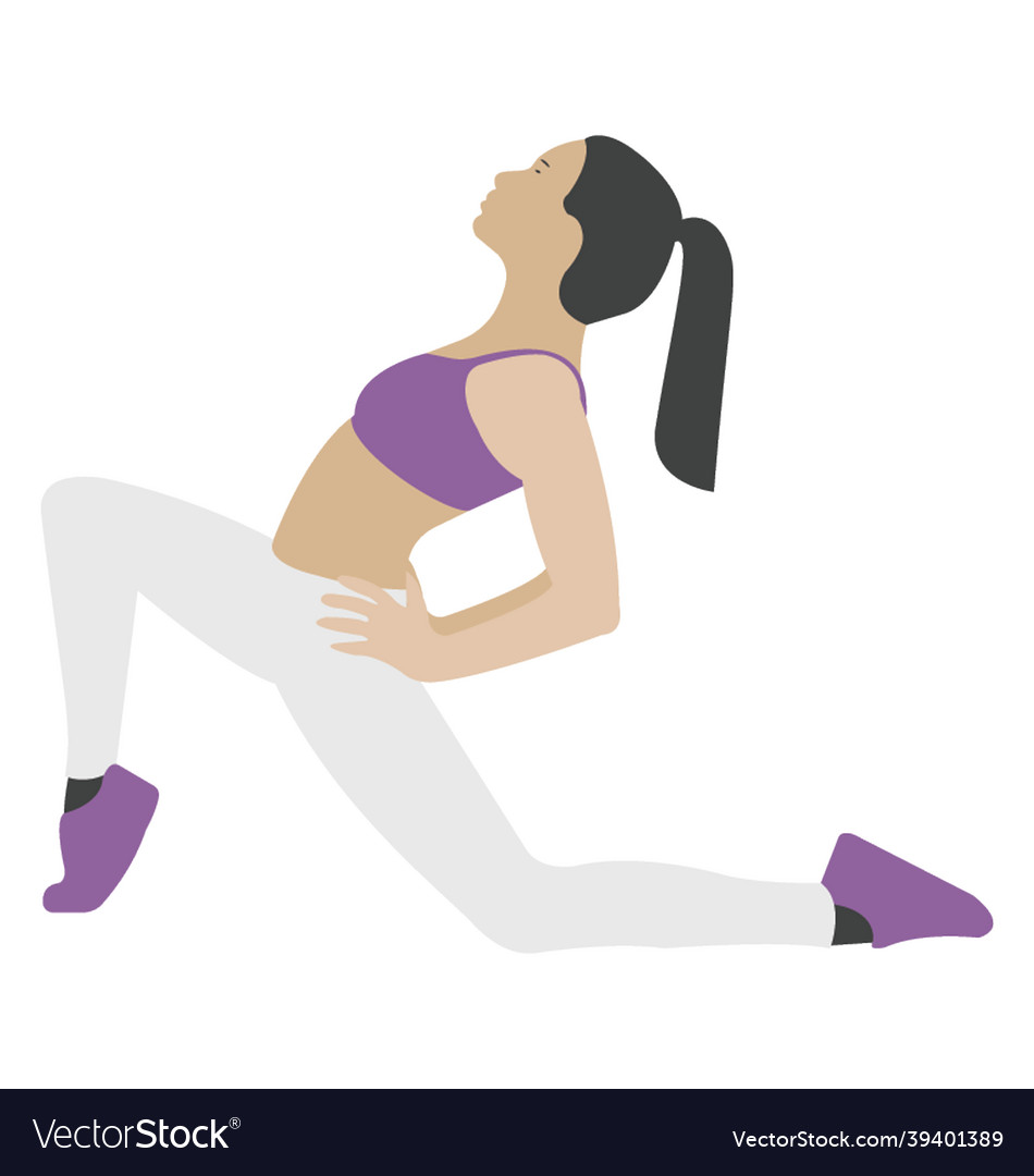 Stretch exercise Royalty Free Vector Image - VectorStock