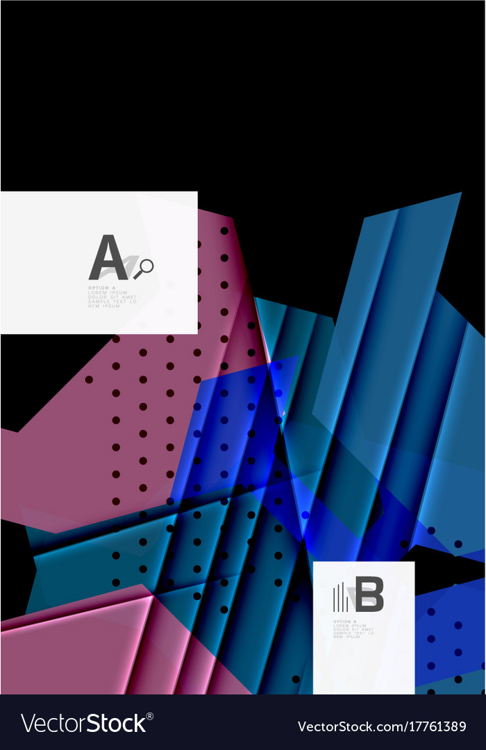 Triangles and geometric shapes abstract background