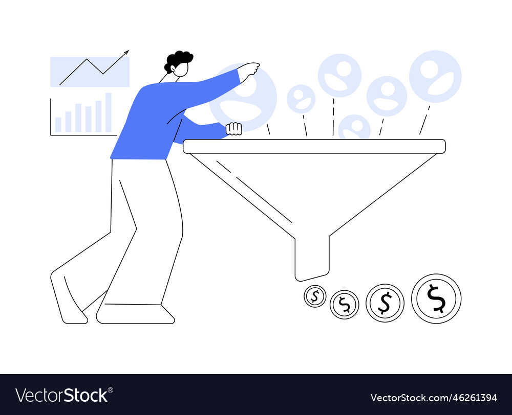 Conversion rate optimization abstract concept Vector Image
