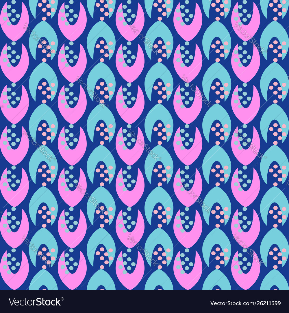 Creative geometric shapes seamless pattern Vector Image