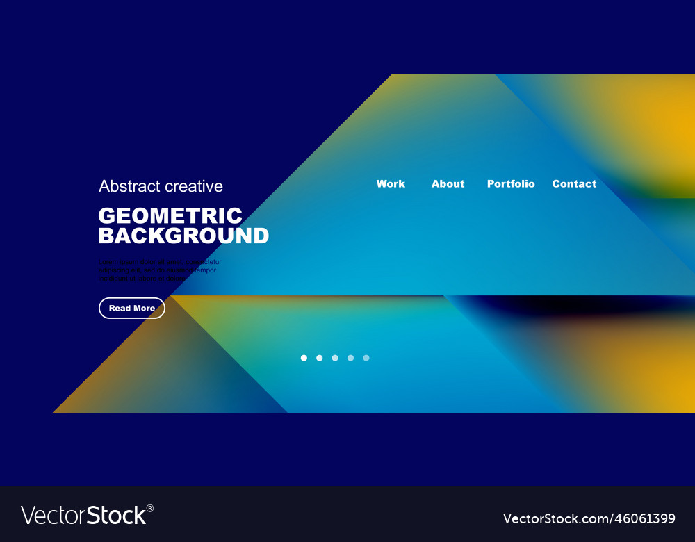 Dynamic triangle design with fluid gradient colors
