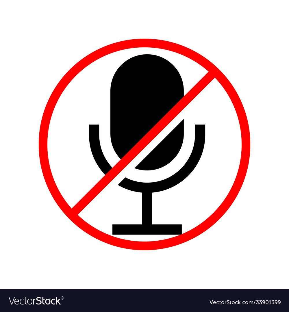 No talking icon speaker sign Royalty Free Vector Image