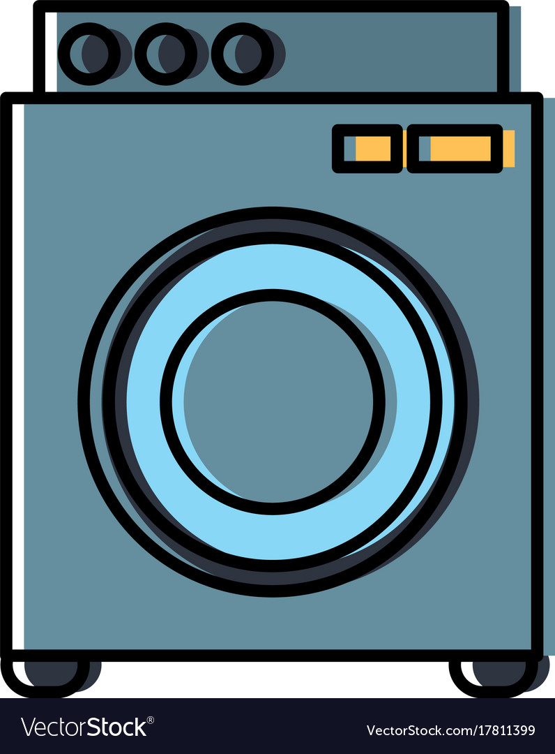 Washer laundry machine Royalty Free Vector Image
