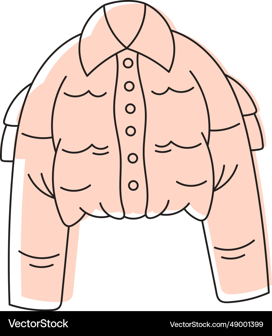 Women winter jacket lined Royalty Free Vector Image