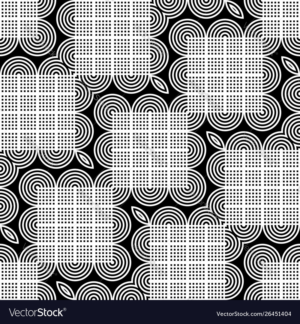 Design seamless monochrome geometric pattern Vector Image