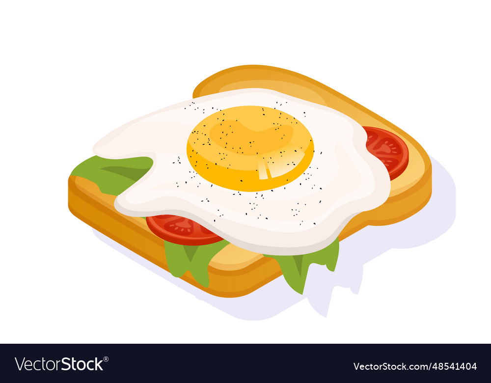 Healthy breakfast sandwich concept Royalty Free Vector Image Healthy breakfast sandwich concept Royalty Free Vector Image