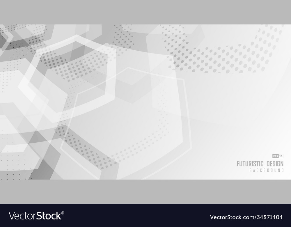 Technology design abstract hexagonal pattern Vector Image