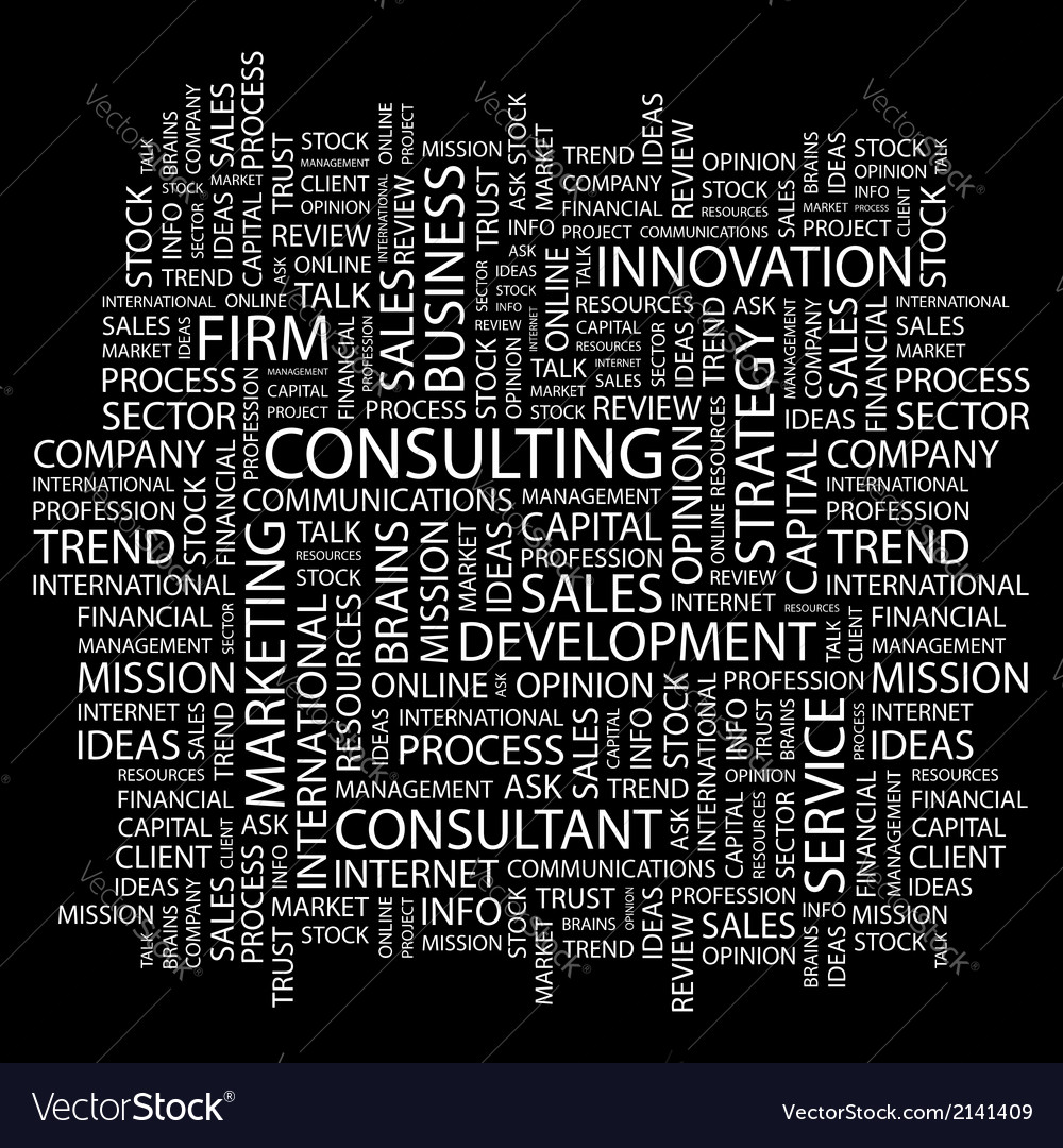 CONSULTING Royalty Free Vector Image - VectorStock