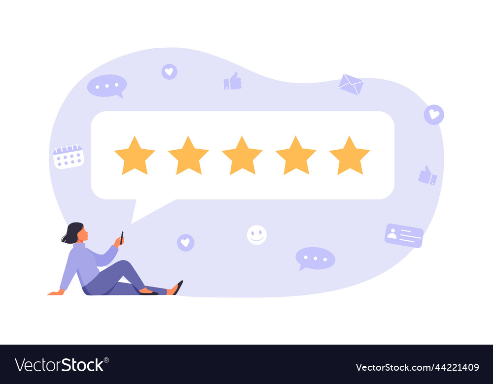 Customer satisfaction assessment concept Vector Image