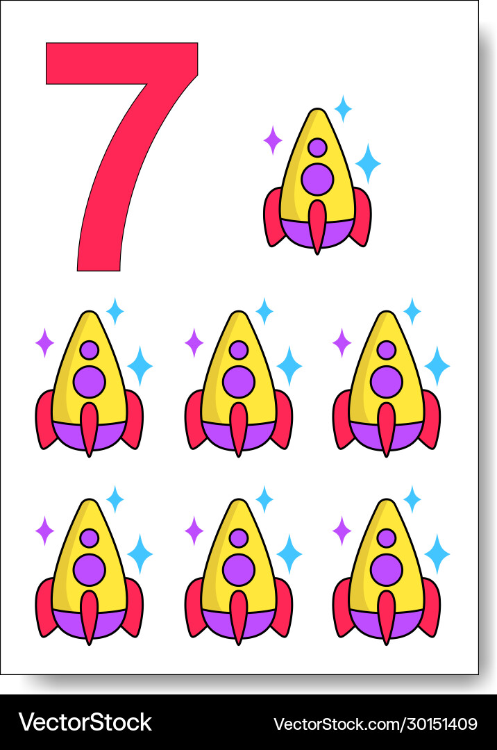 Mathematics cards for children play Royalty Free Vector