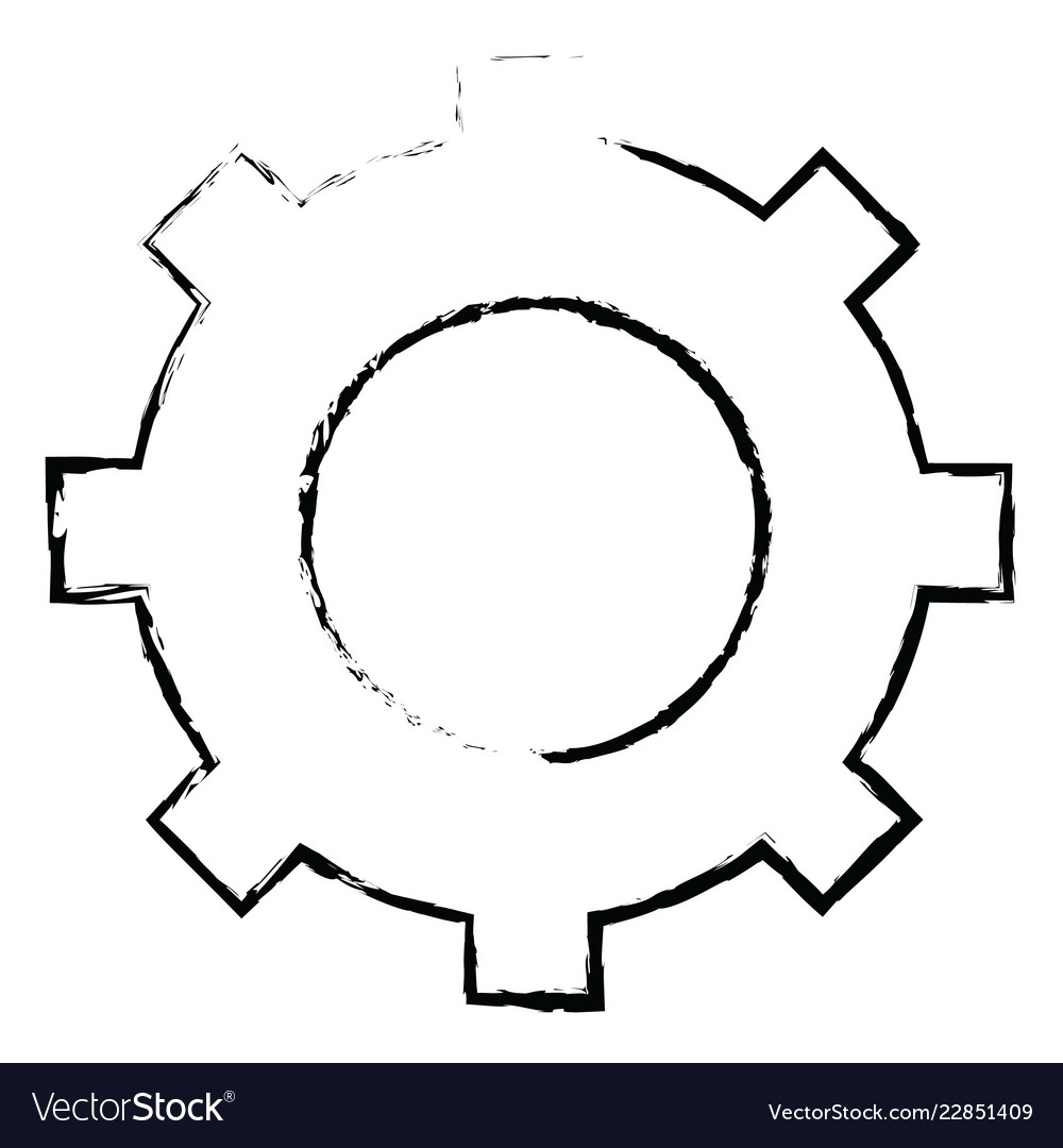 Setting icon in creative design with elements Vector Image